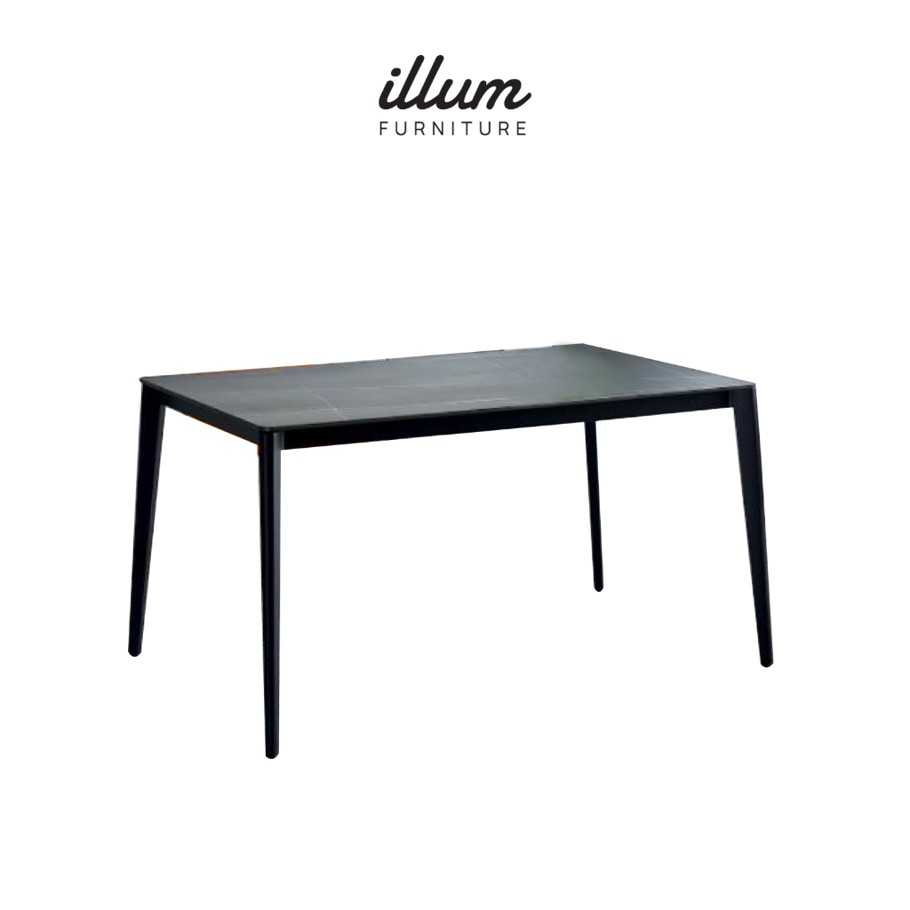 illum Edinburgh Dining Table Steel Legs Modern Design | Shopee Singapore