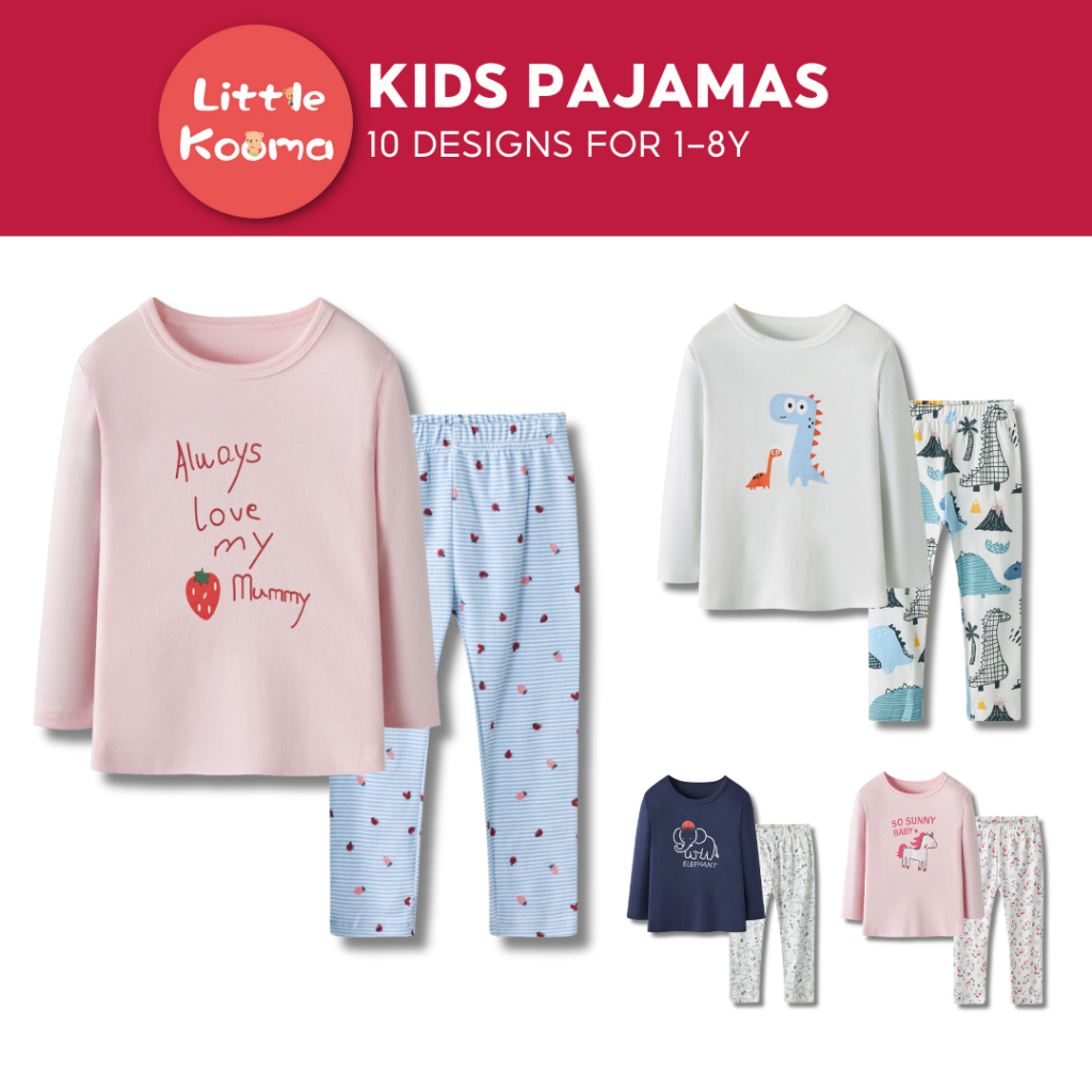 Kids Pajamas Two Pieces Set Baby Pyjamas Set Children Sleepwear Kids ...
