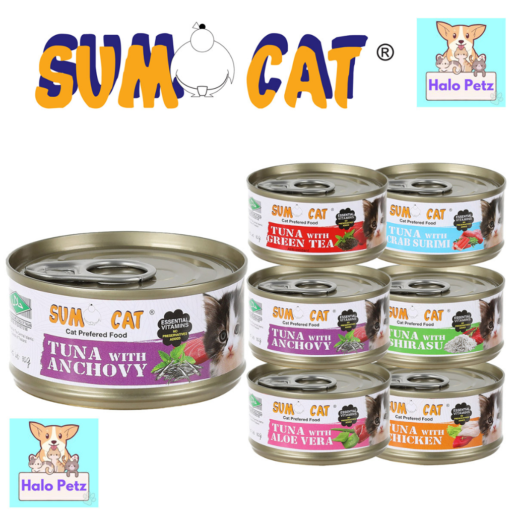[Mix n Match] Sumo Cat Can Food 80g -Tuna, Chicken, Anchovy, Prawn ...