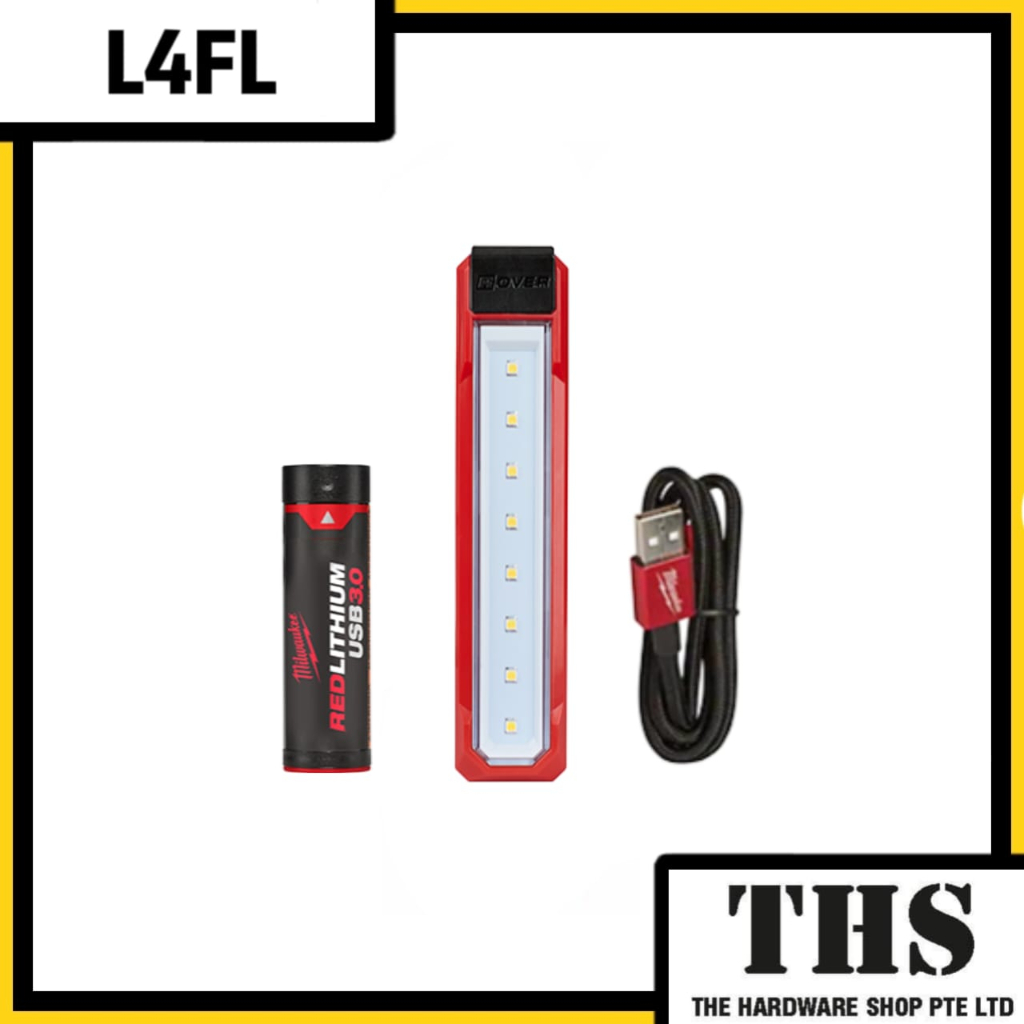 Milwaukee REDLITHIUM USB ROVER Pocket Flood Light (L4FL) | Shopee Singapore
