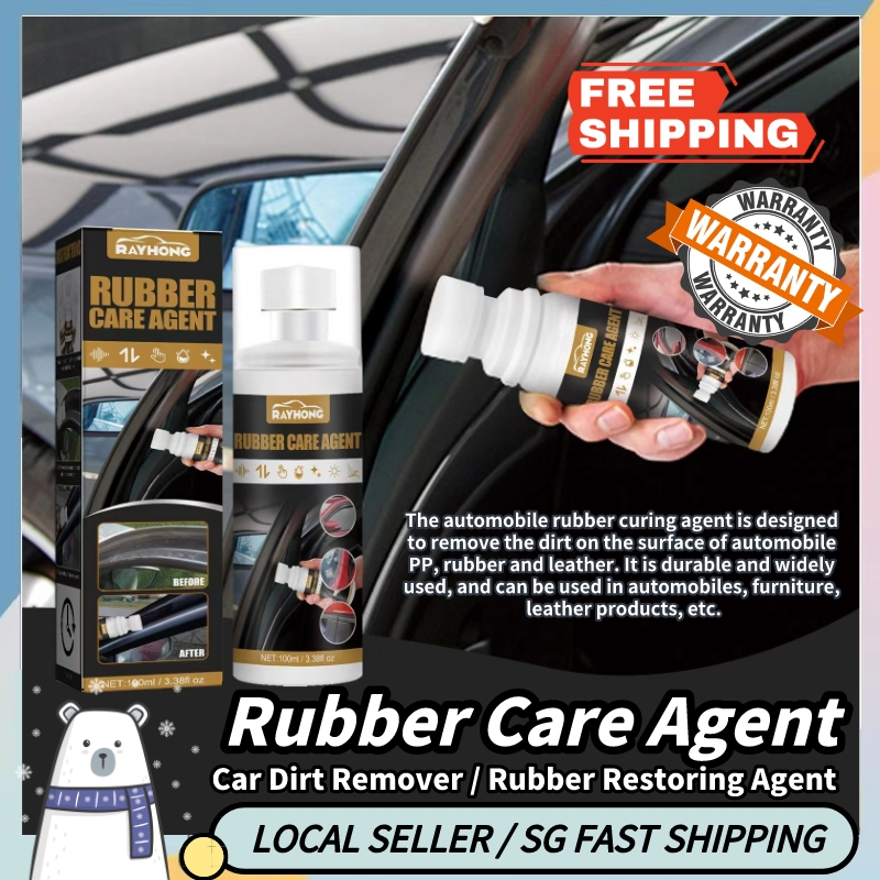 SG Stock 100ml Car Rubber Curing Agent Car Dirt Remover Rubber ...