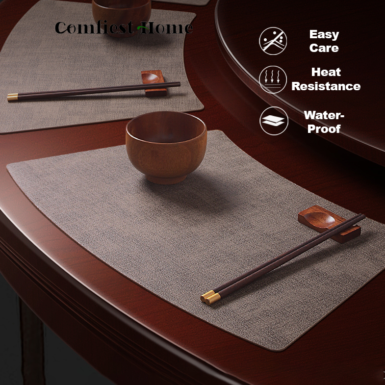 [SG Stock] Fan Shape Placemat / placemats for dining table Kitchen ...