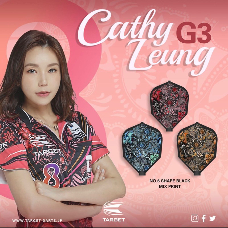 8 Flight Player • Cathy Leung G3 [Shape] • Dart Flights • SGDARTS ...
