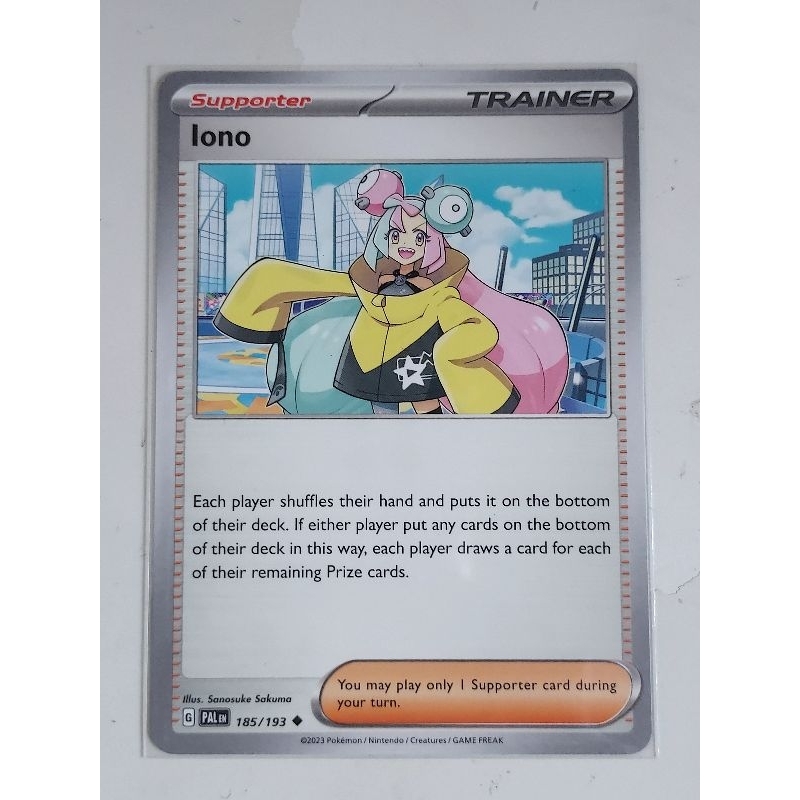 Pokemon iono trainer supporter paldea evolved card | Shopee Singapore