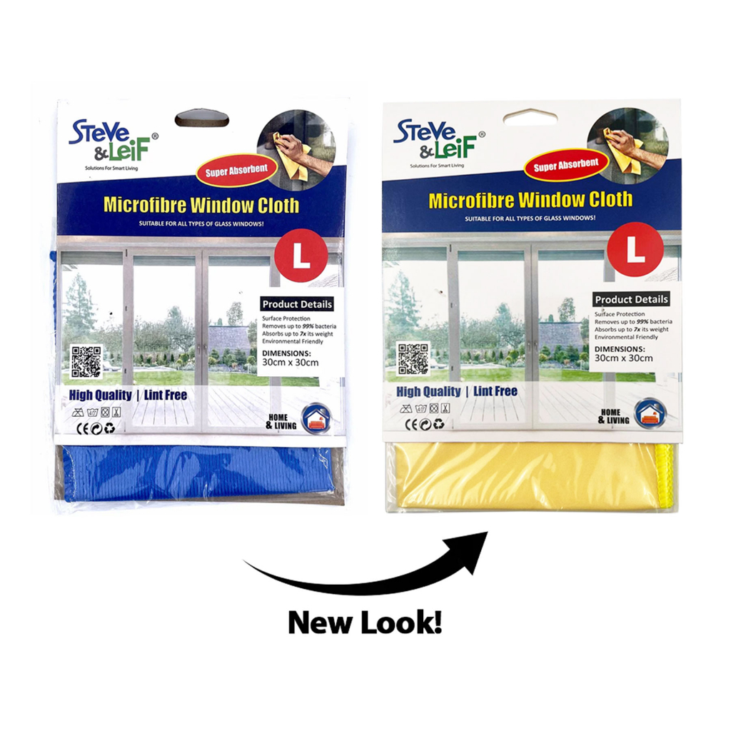[Bundle of 2] Steve & Leif Microfiber Window Cleaning Cloth (1 Pcs ...