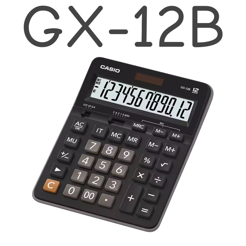 Casio Practical Calculators, 12-Digits Large Display. Desk Type, Models ...