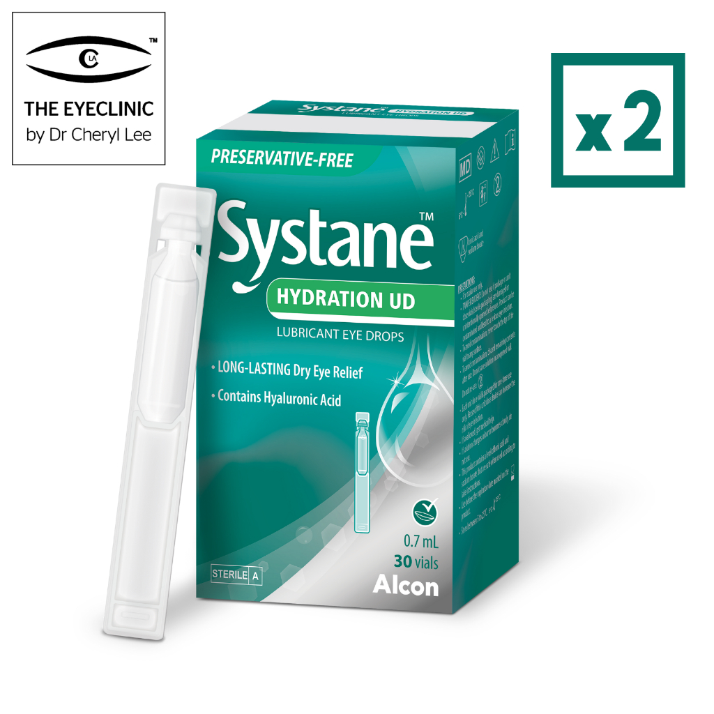 [Bundle of 2 Boxes] Systane Lubricant Eye Drops 30 x 0.7ml vials ( Dry ...