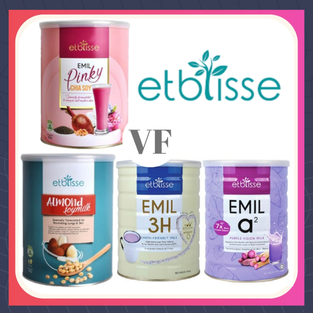 Etblisse Emil Pinky Chia Soy 800g/Almond Soymilk 700g/a2 Antioxidant ...