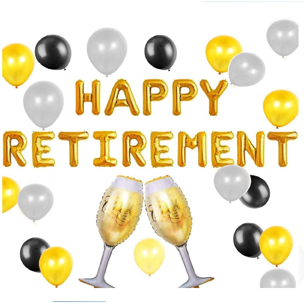 (SG SELLER) Happy Retirement Set Retirement Decoration Kit Retirement ...