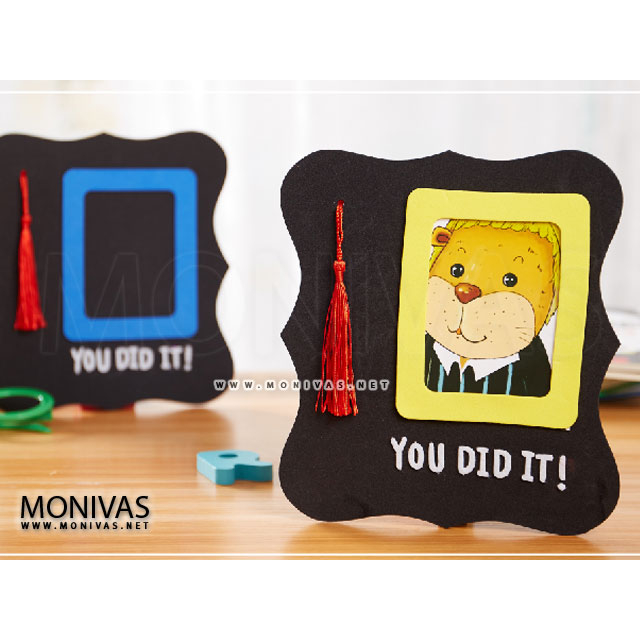 Creative DIY Graduation Cap Photo Frame Kindergarten Graduation ...