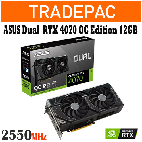 ASUS Dual GeForce RTX 4070 OC Edition 12GB GDDR6X GPU [DUAL-RTX4070 ...