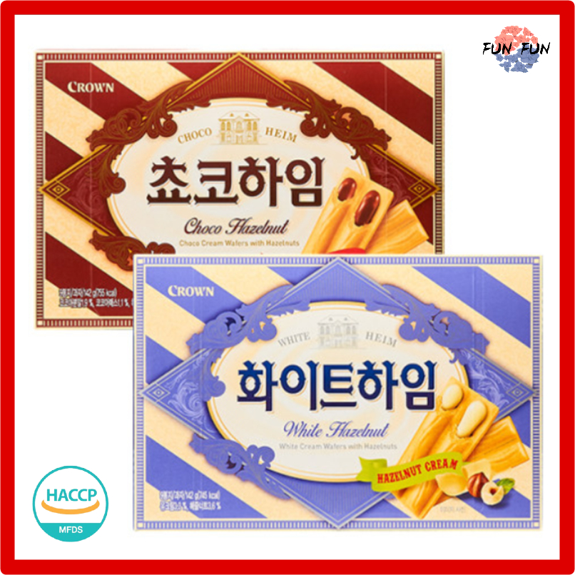 Crown Hazelnut Chocoheim & Whiteheim 142g/284g | Shopee Singapore