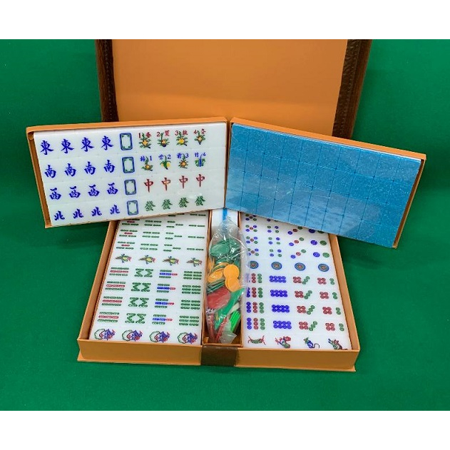 Metallic Light Blue Mahjong Set / A1 Size 37mm / A2 Size 35mm | Shopee ...