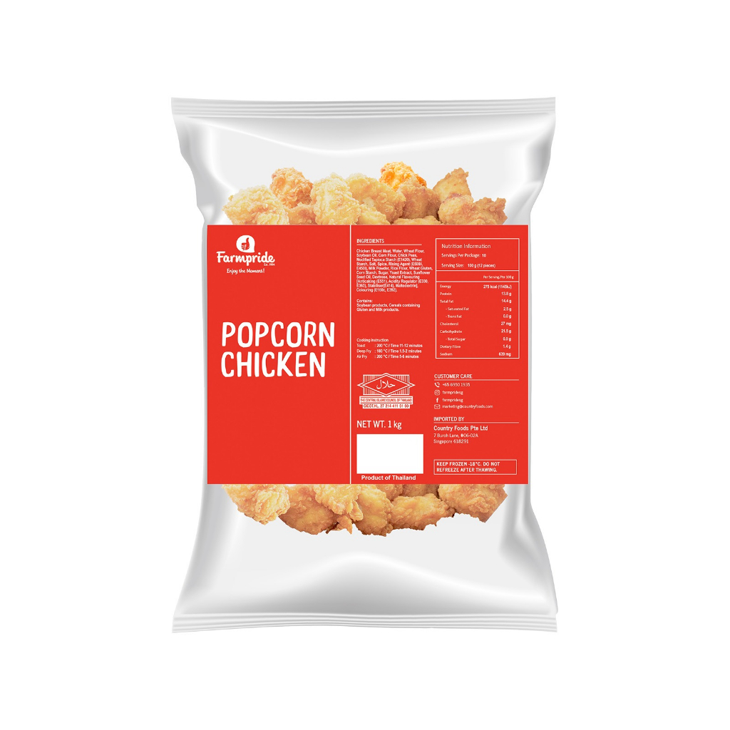Farmpride Popcorn Chicken 1kg Halal [Frozen] | Shopee Singapore