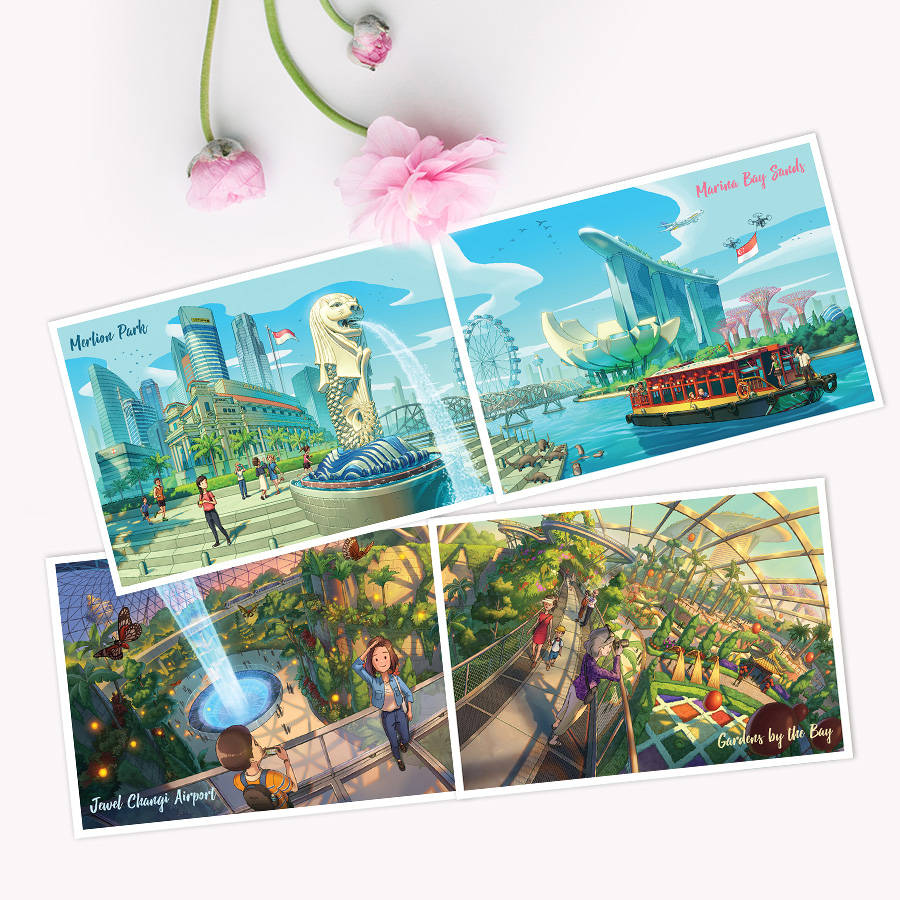 Loka Made Singapore Road Trip Series Postcard | Shopee Singapore