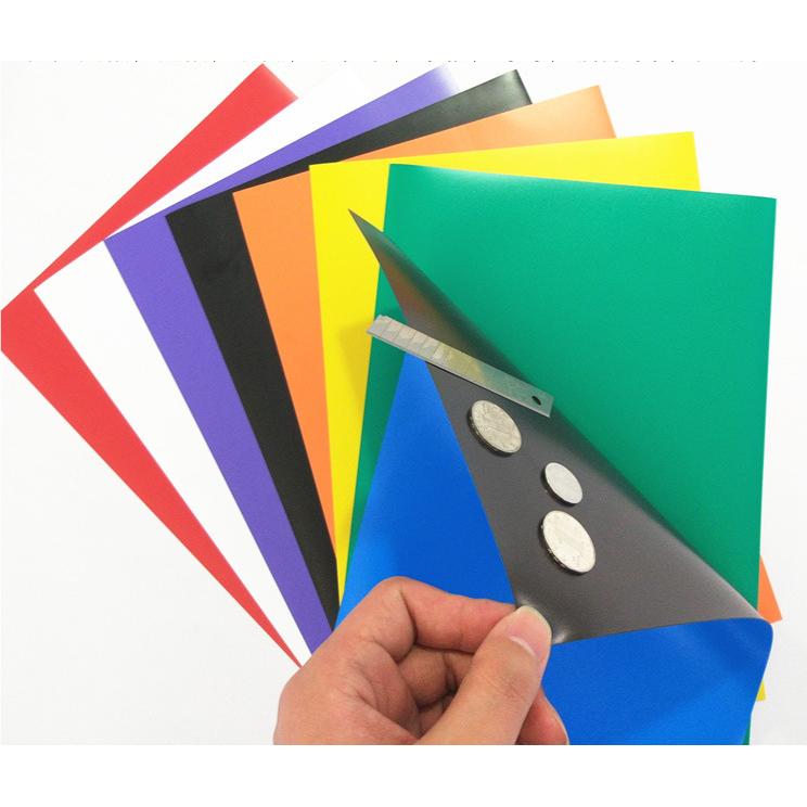Color Rubber Magnetic Flexible Magnetic Sheet A4 Size 0.5mm Paper ...