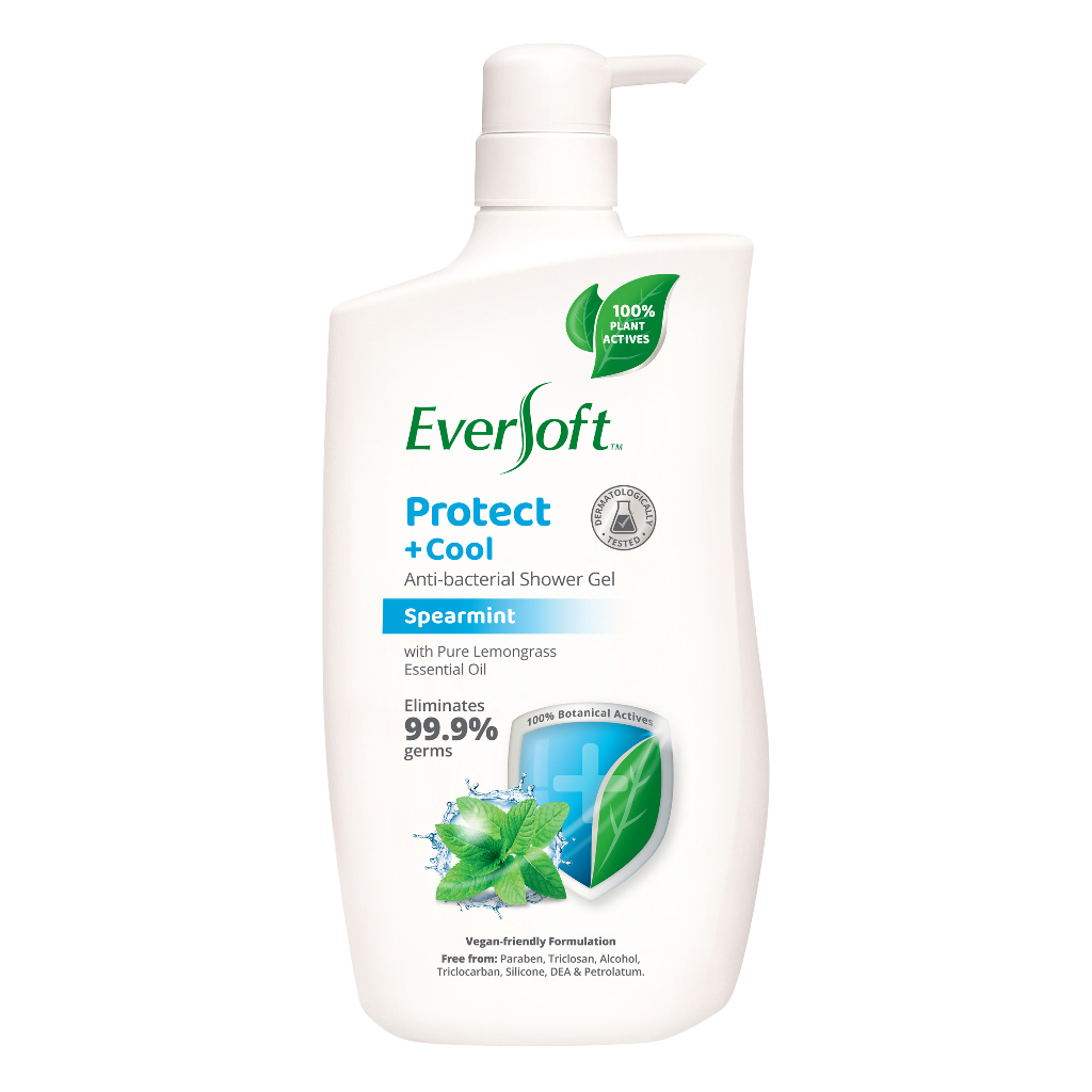 [Bundle of 3] EVERSOFT Botanical Extract Shower Foam 800ml/950ml ...