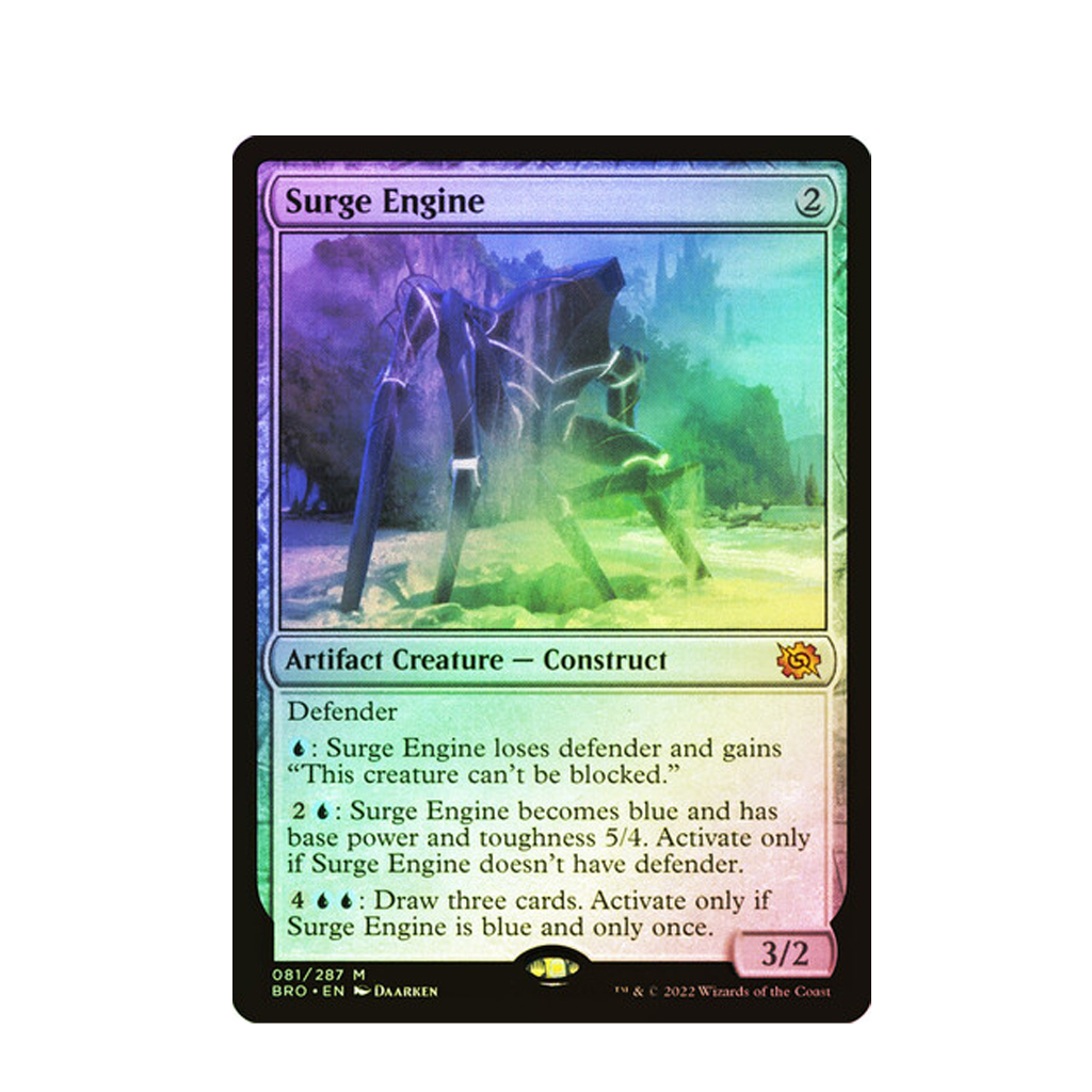 Magic The Gathering - Surge Engine Card (The Brothers' War) | Shopee ...