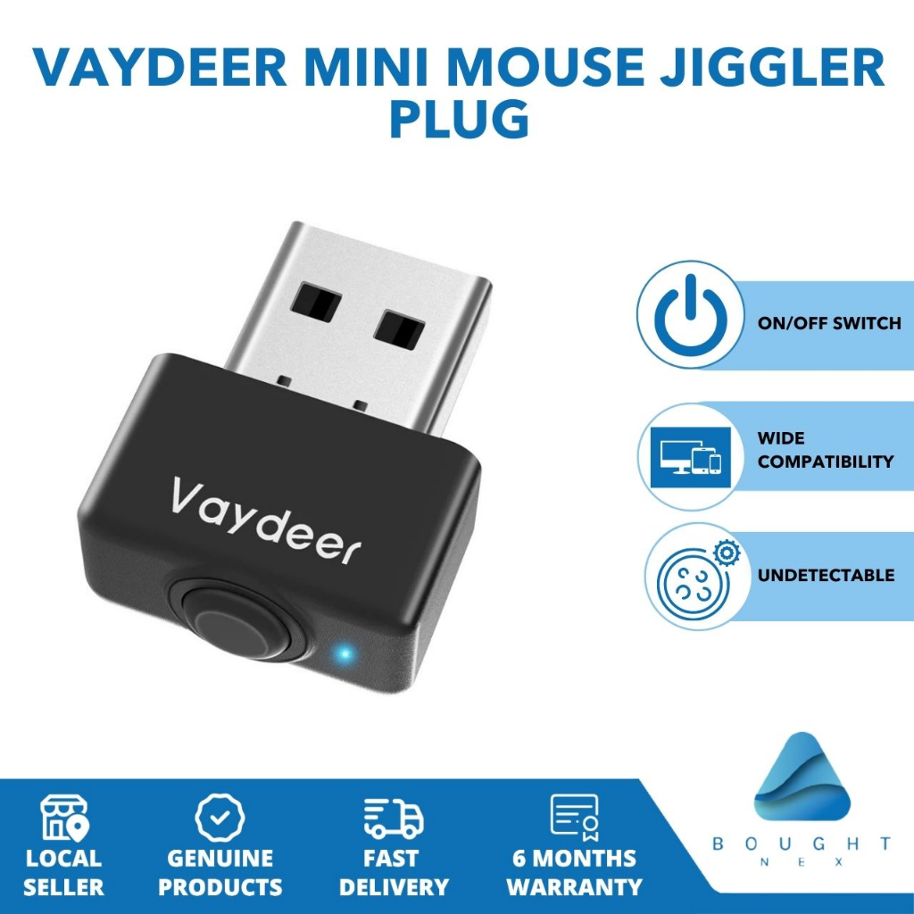 VAYDEER Tiny Mouse Jiggler USB - Driver-Free, Plug-and-Play Mouse Mover ...
