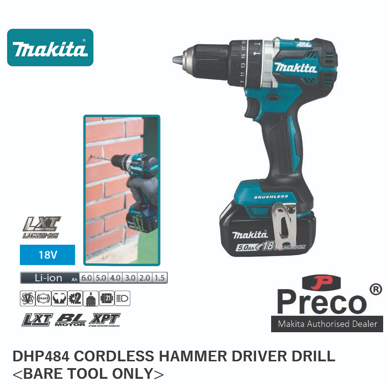 [SG Ready Stock] Makita DHP484Z DDF484 18V CORDLESS HAMMER DRILL by ...