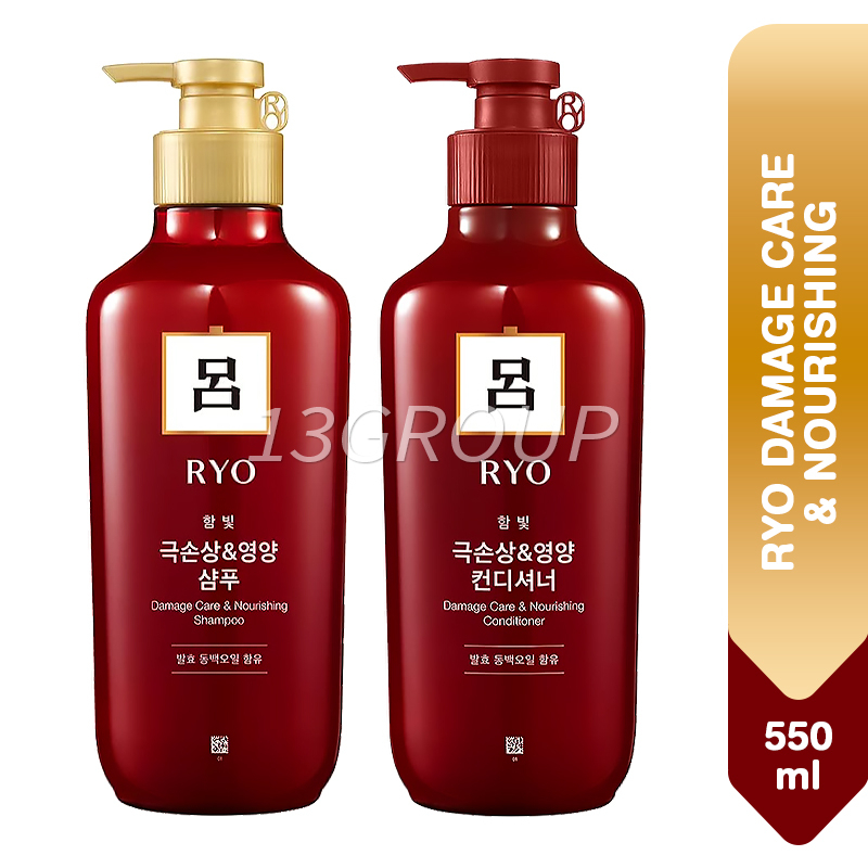 RYO Damage Care & Nourishing Shampoo Conditioner, 550ml | Shopee Singapore