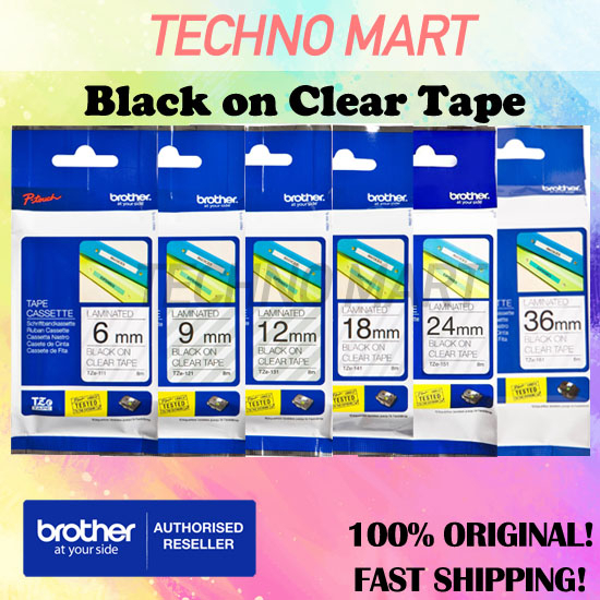 [SG Local Stock] Original Brother P Touch TZe 6mm 9mm 12mm 18mm 24mm ...