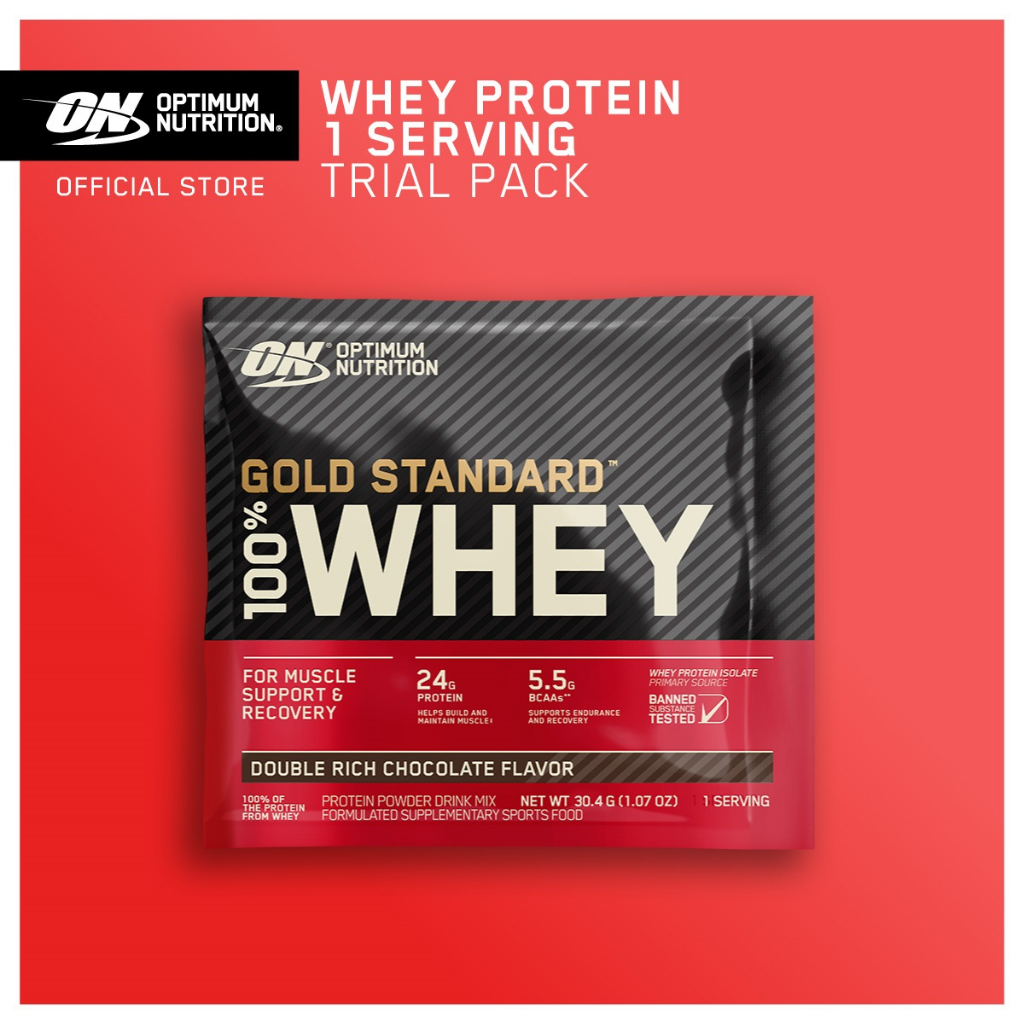 Optimum Nutrition Gold Standard 100 % Whey Protein Sachet Pack | Shopee ...
