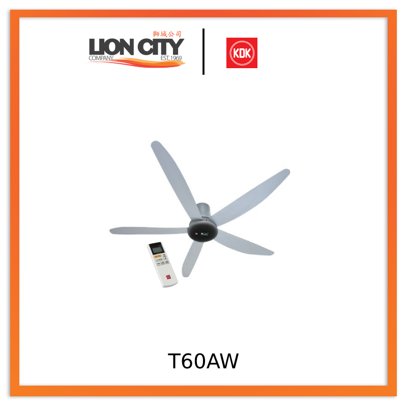KDK T60AW DC Motor Ceiling Fan | Shopee Singapore