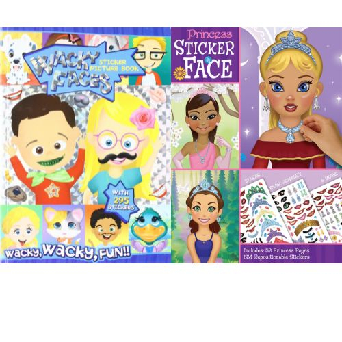 Create-A-Face Sticker Face Book-Wacky Faces/Princess (Bendon) | Shopee ...