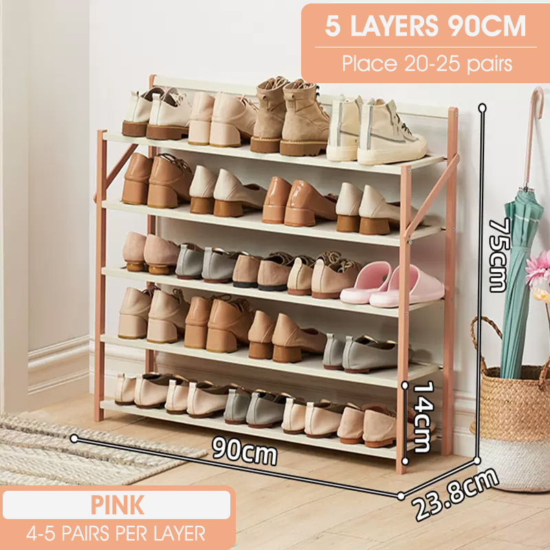 HXR Installation Foldable Shoe Rack Multi Layer Outdoor Bamboo Wooden ...