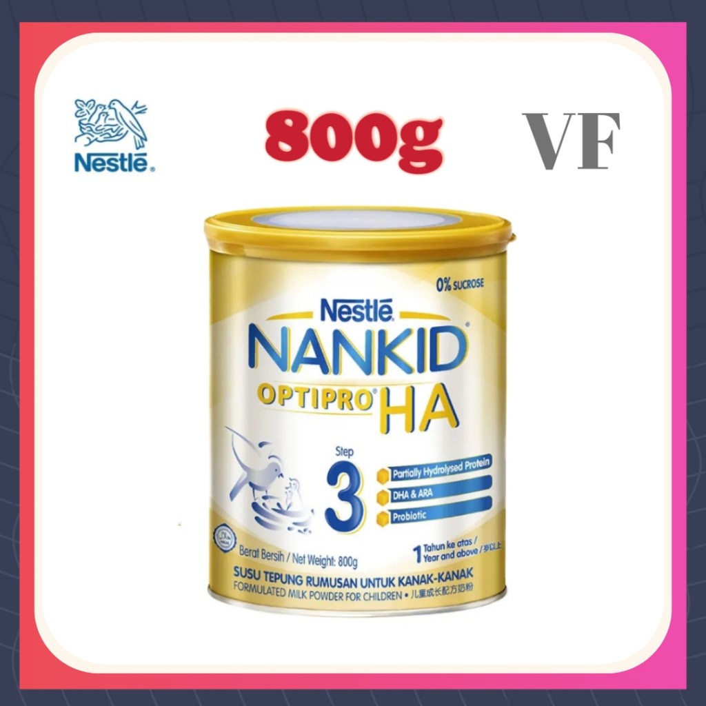 Nestle Nankid Optipro HA Step 3 Hypoallergenic 800g 1 Year+ [MADE IN ...