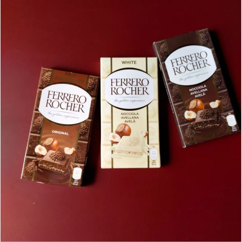 Ferrero Rocher chocolate tablets bar hazelnut chocolate bars the golden ...