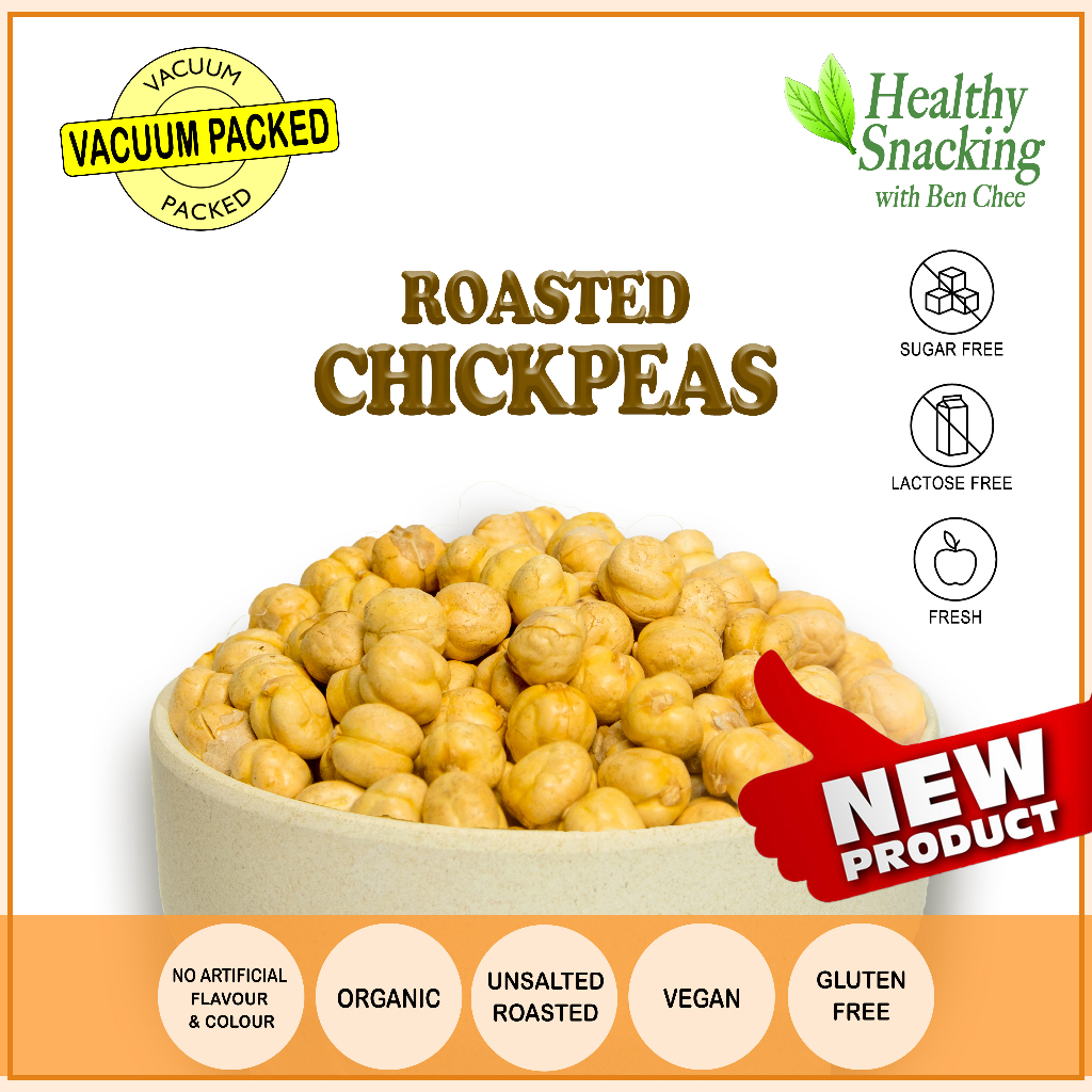 ORGANIC, (VACUUM PACKED), Roasted Premium Chickpeas, Iran, 1kg/500g ...