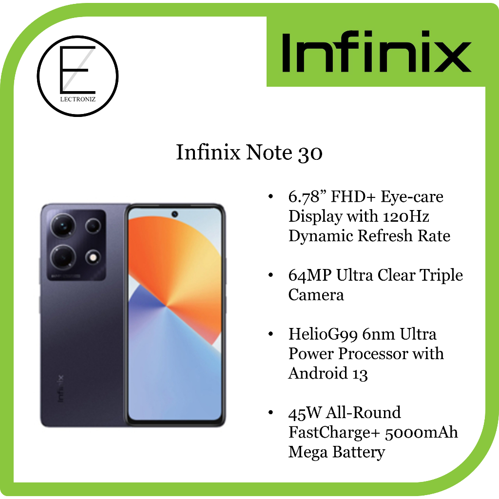 INFINIX Note 30 4G | Global ROM | Shopee Singapore