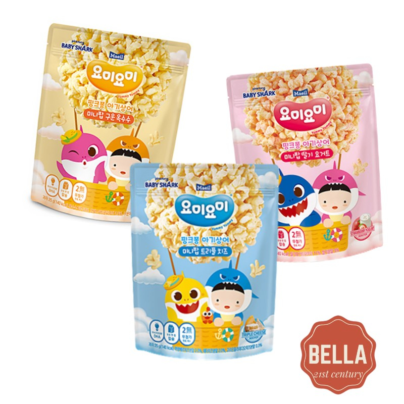 [Maeil] Yommy Yommy Pinkfong Babyshark Mini Pop (Triple Cheese / Baked ...