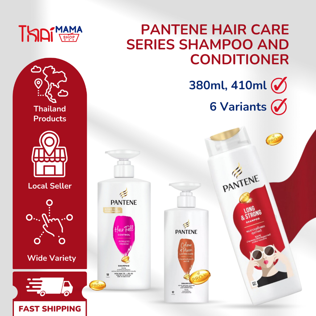 Pantene Shampoo & Conditioner Hair Care Series 380ml - All Hair Types ...