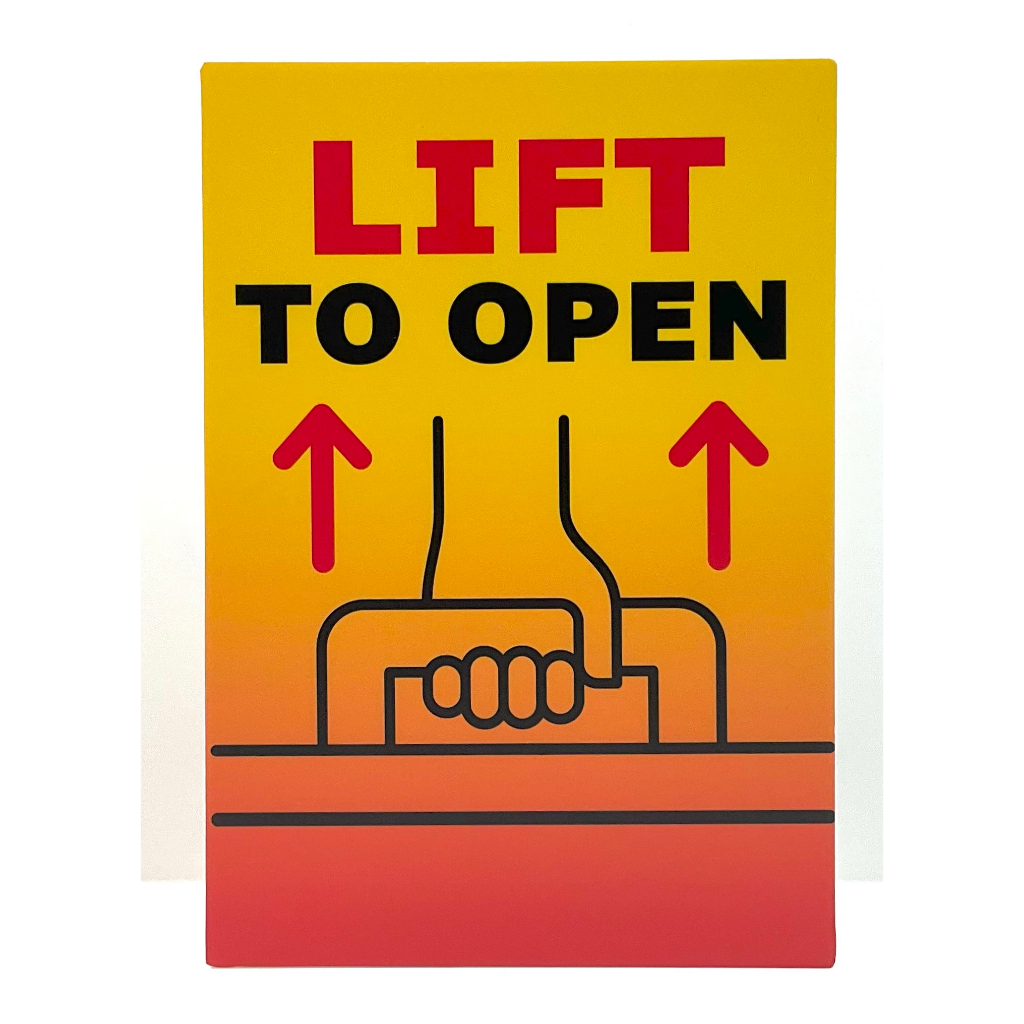 LIFT TO OPEN SIGNAGE ( 148mm x 210mm ) | Shopee Singapore