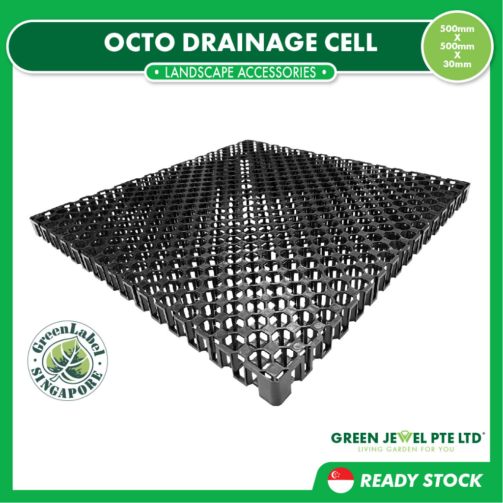 OCTO Drainage Cell® 500mm(W) X 500mm(L) X 30mm(H) | Shopee Singapore
