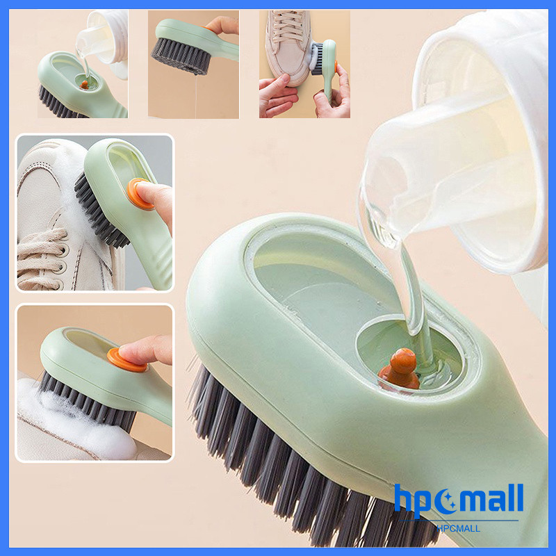 Multifunctional Shoe Brush Soft-bristled Automatic Filling Liquid Long ...