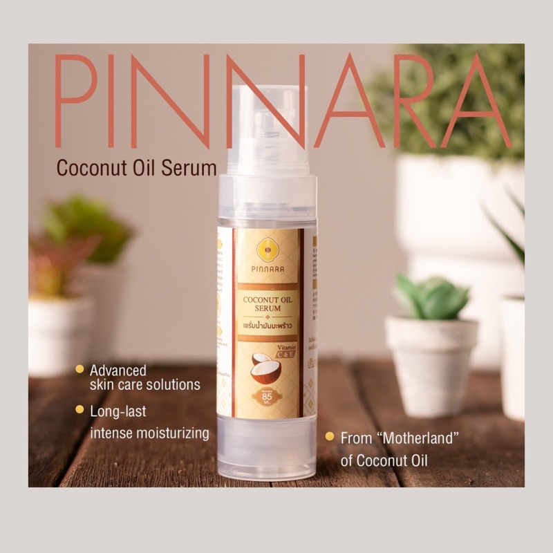 🌴PINNARA Coconut Oil Serum (Thailand No.1 Selling) Vitamin C & E ...