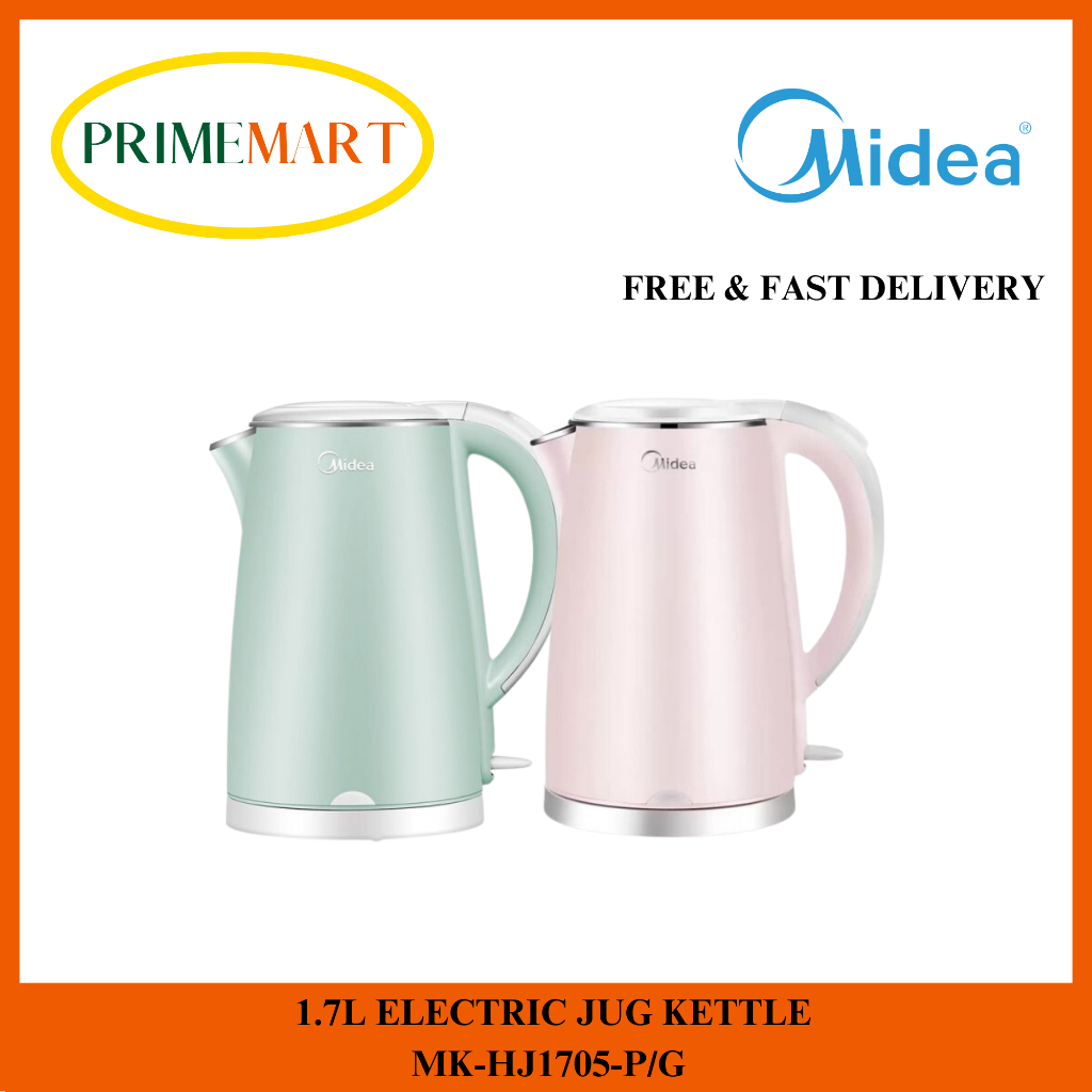 MIDEA MK-HJ1705-P/G 1.7L ELECTRIC JUG KETTLE - 1 YEAR MIDEA WARRANTY ...