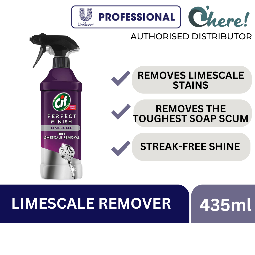 Cif Perfect Finish Limescale Remover Spray 435Ml | Shopee Singapore