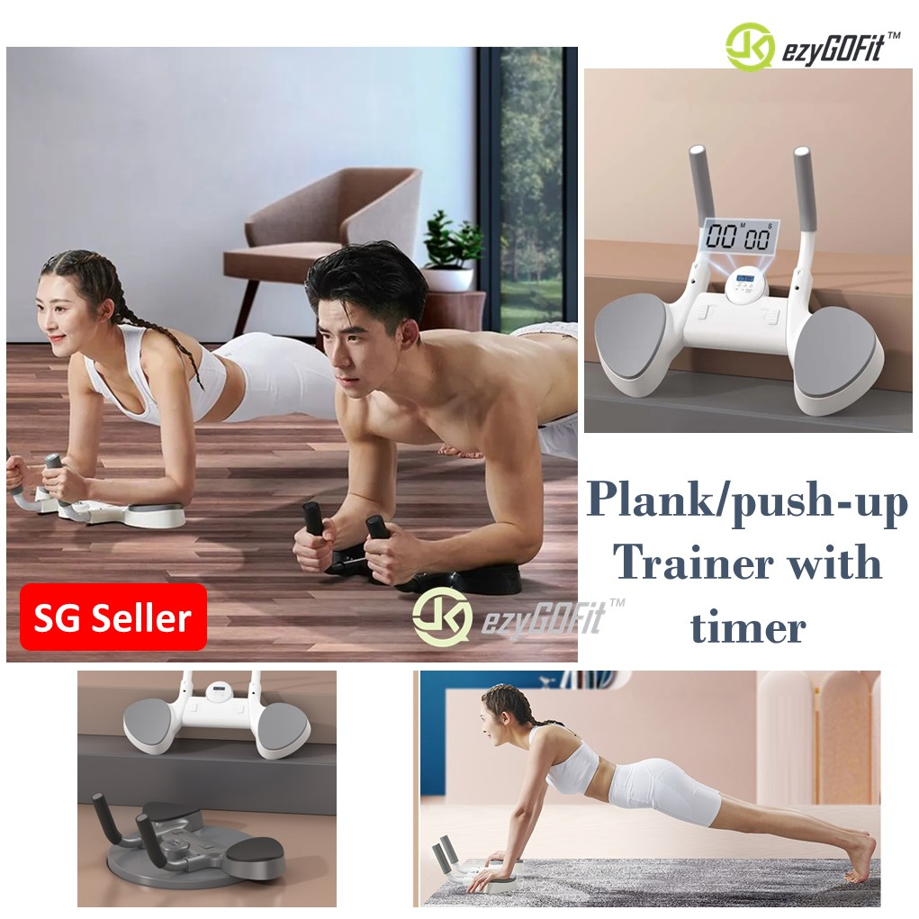 Plank Core Ab Trainer - Upgraded 2cm Thickness Elbow Pads, Aluminum ...