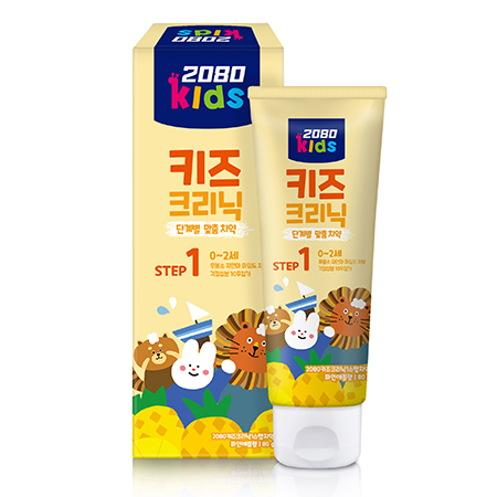 Aekyung 2080 Kids Clinic 1 Step No fluoride Kids Toothpaste 80g Age : 0 ...