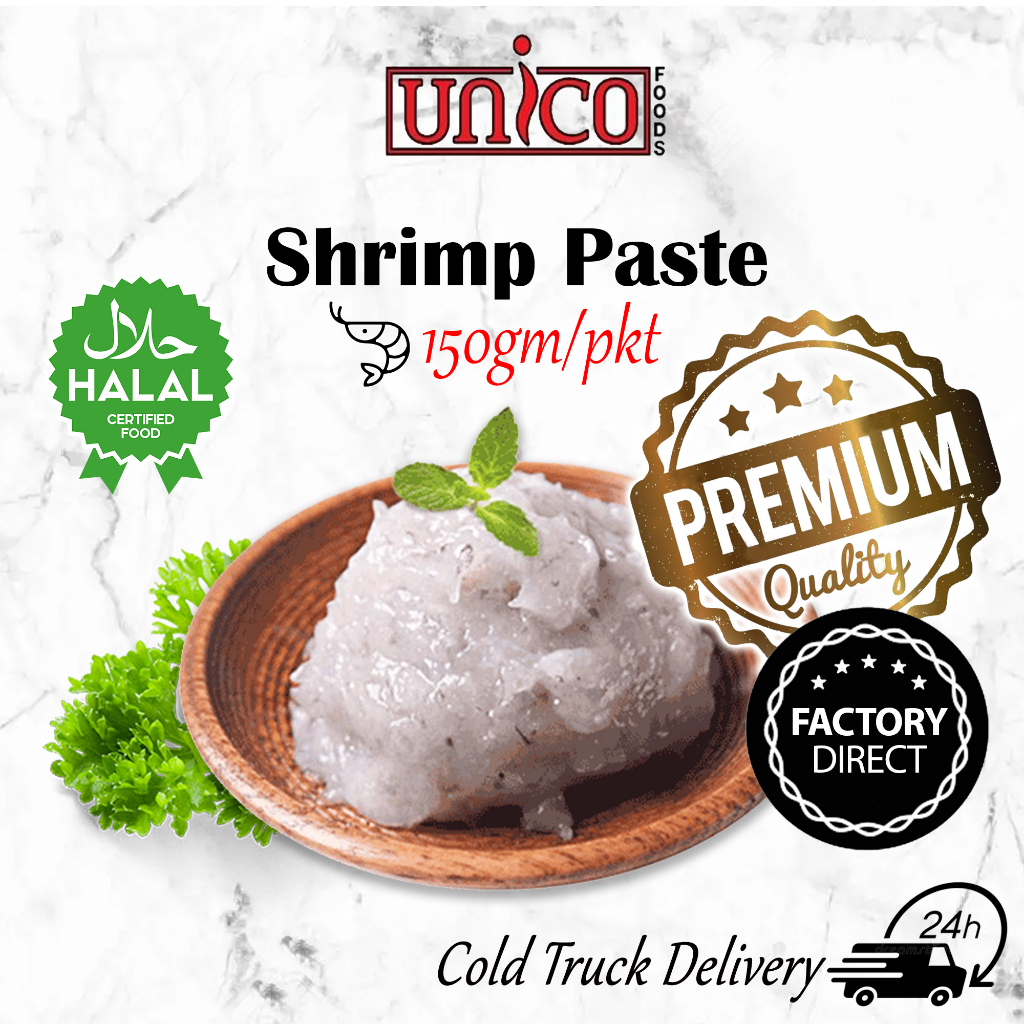 [UNICOFOODS] Shrimp Paste Prawn Paste (150gm) | 虾滑 | Shopee Singapore