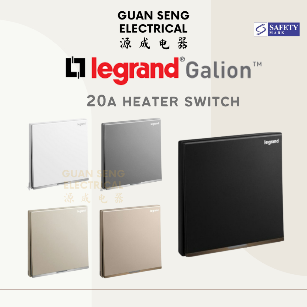 [SG Seller] Legrand Galion 20A Water Heater Double Pole Switch 1G1W ...