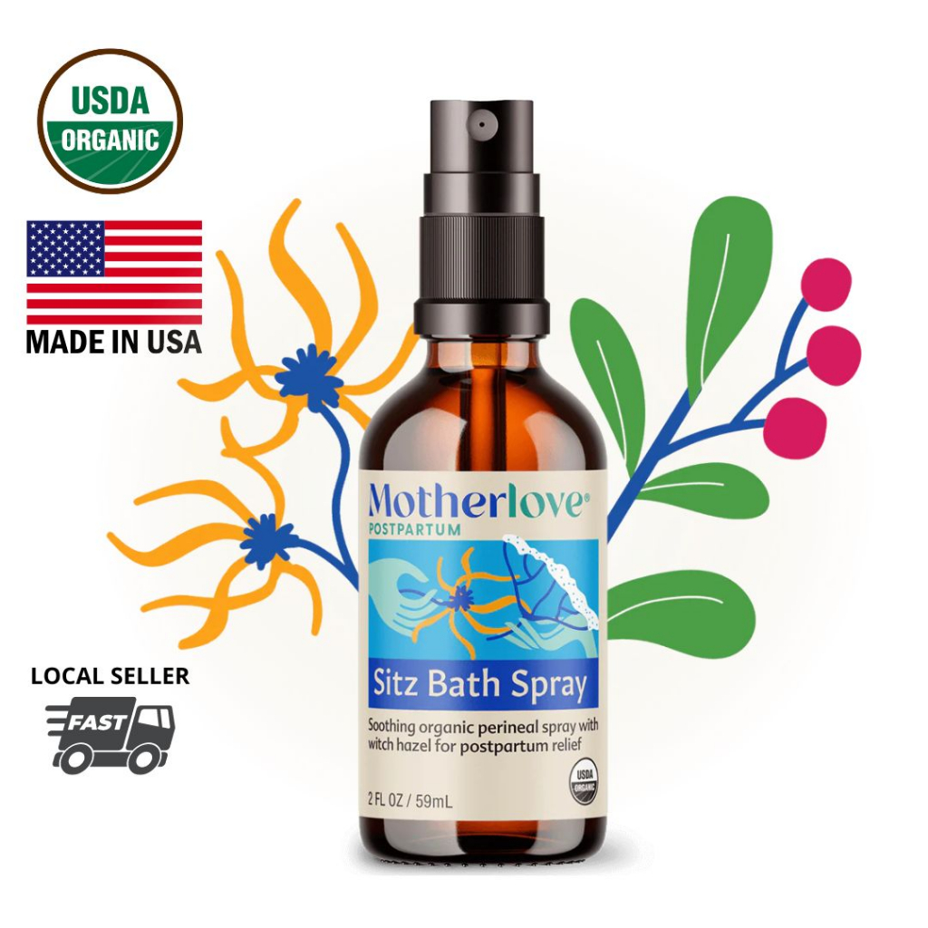 Motherlove Organic Sitz Bath Spray for Perineal Care 59 ml EXP Aug 2029 ...