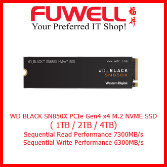 FUWELL - WD BLACK SN850X (1TB / 2TB / 4TB) M.2 PCIE 4.0 NVME SSD ...