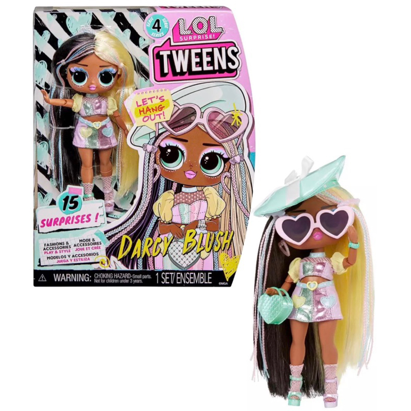 LOL Surprise Tweens Series 4 Fashion Doll Darcy Blush with 15 Surprises ...