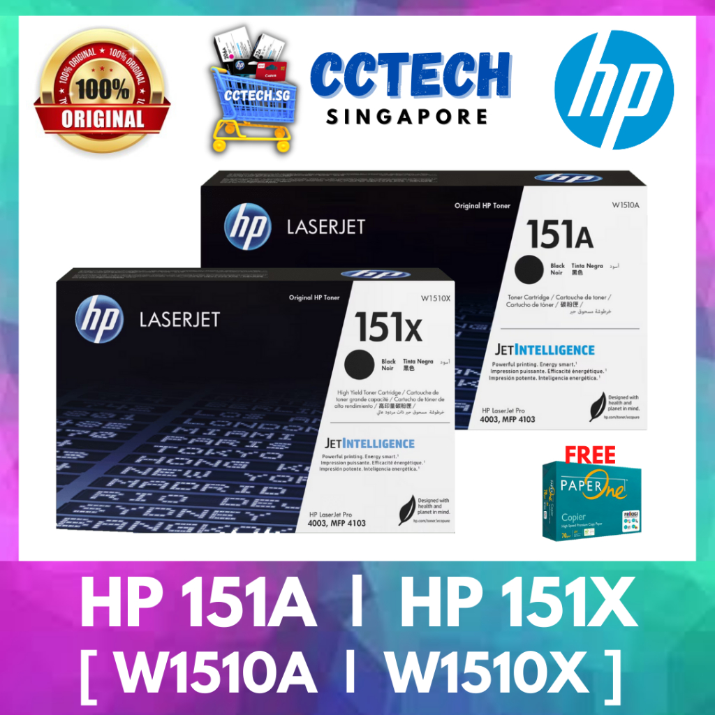 ORIGINAL HP 151A | HP 151X Black Toner Cartridge [W1510A / W1510X] - SG ...